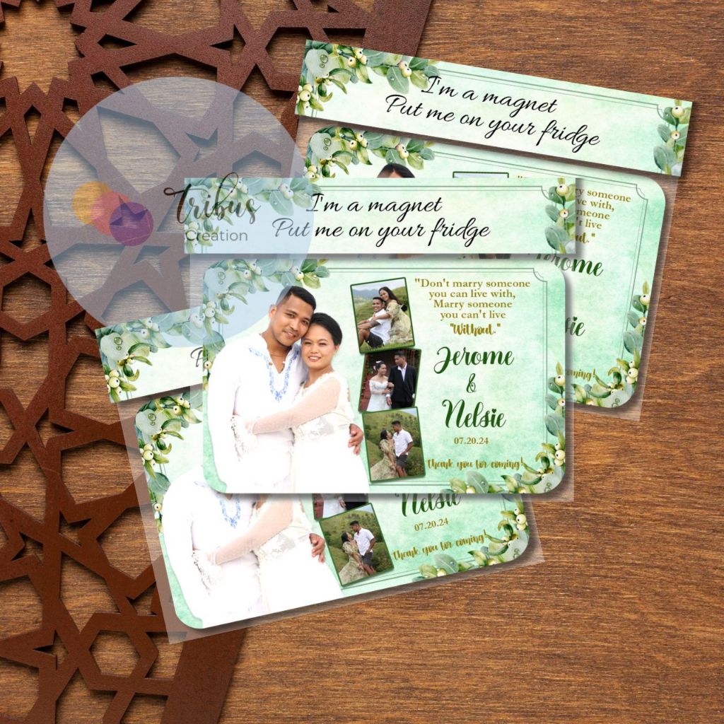 Wedding Ref Magnet Souvenirs (Glittery) | Shopee Malaysia