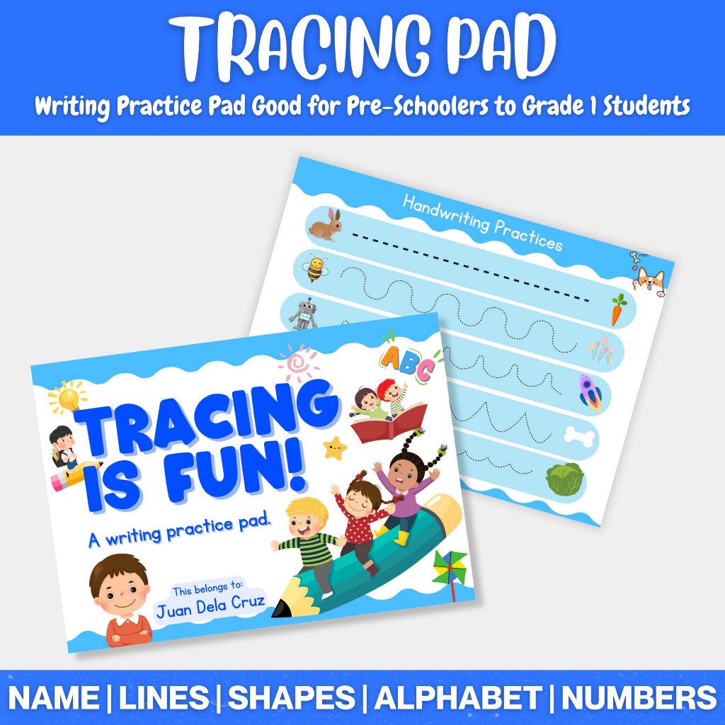TRACING PAD/WORKSHEET (A Writing Practice Pad for Kids) | Shopee Malaysia