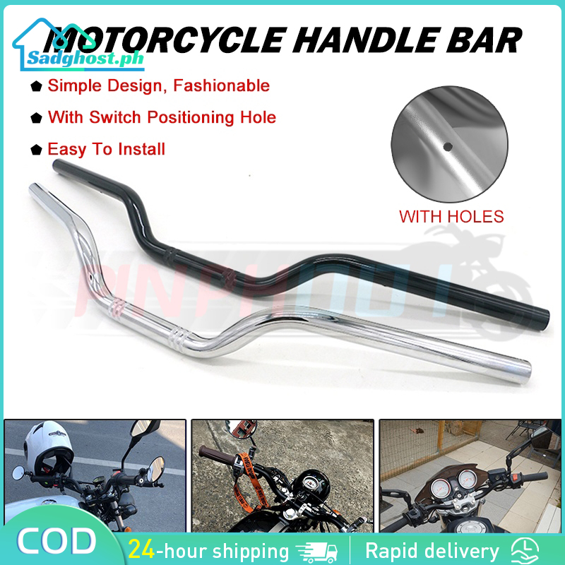 Motorcycle Refit Handlebar Retro Black Modified Handle Bars for ...
