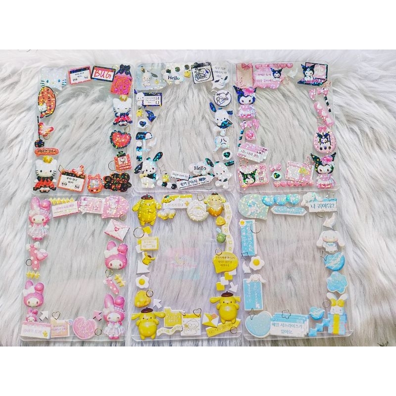 [ Pre-made ]Decorated Toploader Sanrio Inspired Korean Sticker Kpop ...