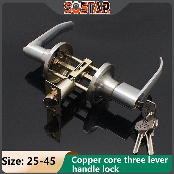 Stainless Steel spherical Door Knob Lock Set Door knob Double Lock ...