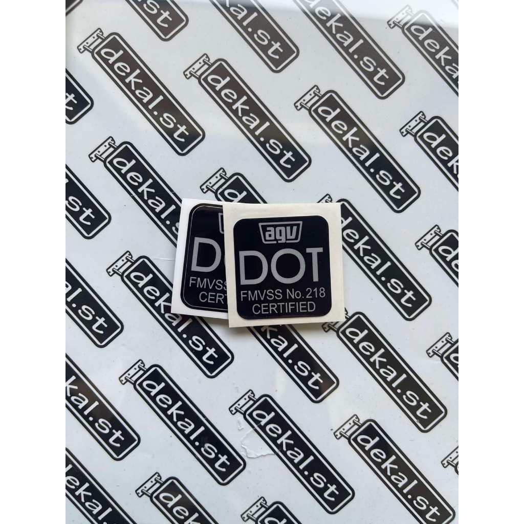 AGV sticker DOT helmet sticker (with gloss lamination) | Shopee Malaysia