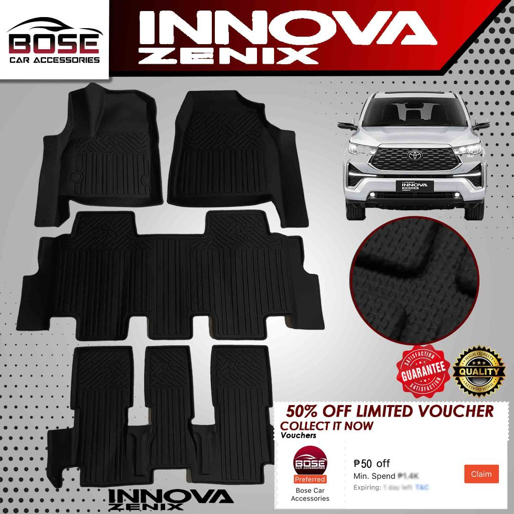 TPE / 5D Diamond Deep Dish for Toyota Innova Zenix 2023 - Onwards Model ...