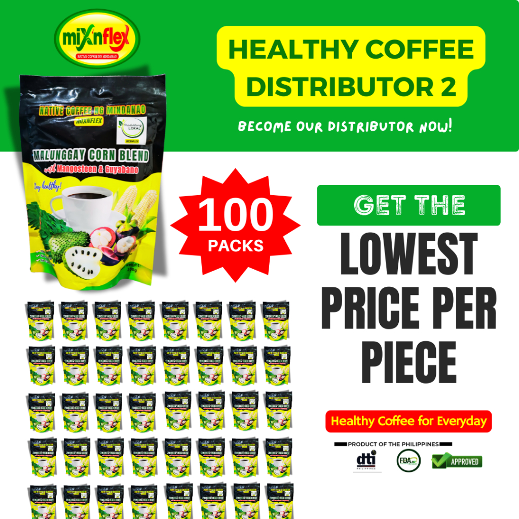 100-Pack Distributor 2 Native Coffee ng Mindanao Malunggay Corn Coffee ...