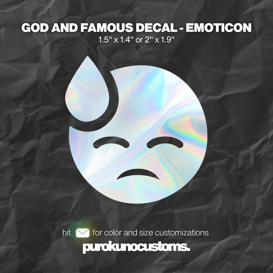 OUTDOOR GOD AND FAMOUS EMOTICON DECAL STICKER FOR FIXIE BIKE HIGH ...