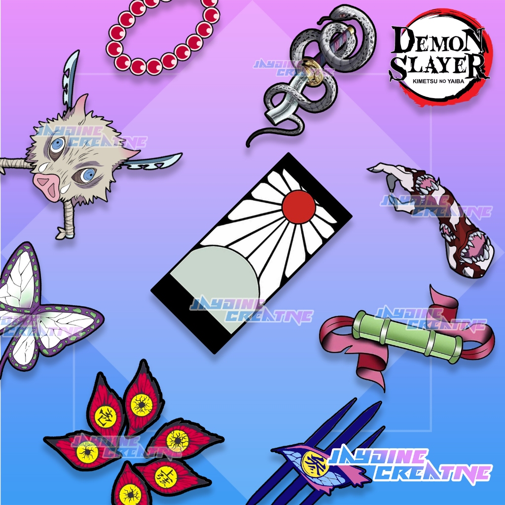 Demon Slayer Peeker Kiss Cut Sticker, Indoor Outdoor Vinyl Sticker, Waterproof & Non-Faded ...