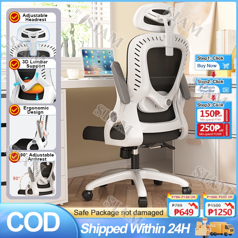 Ergonomic Chair Office Chair Computer Chair 3D Lumbar Support Chair ...