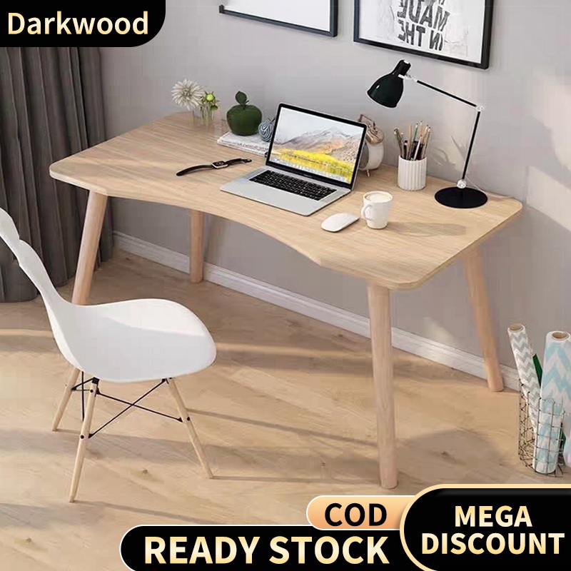 Nordic Study table Computer table 100CM PC Table Simple Modern Office ...