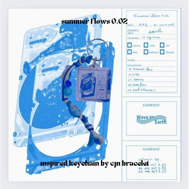 Summer flows 0.02 by wave to earth Inspired keychain | Shopee Malaysia