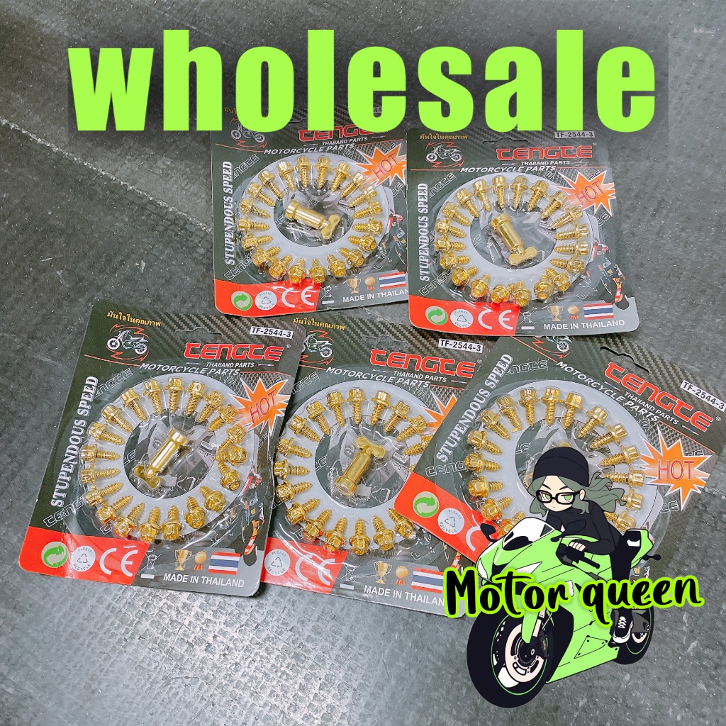 5pcs Thai Bolts Set 20 Pcs Hex Screw With Socket Wrench M5x15 Flower ...