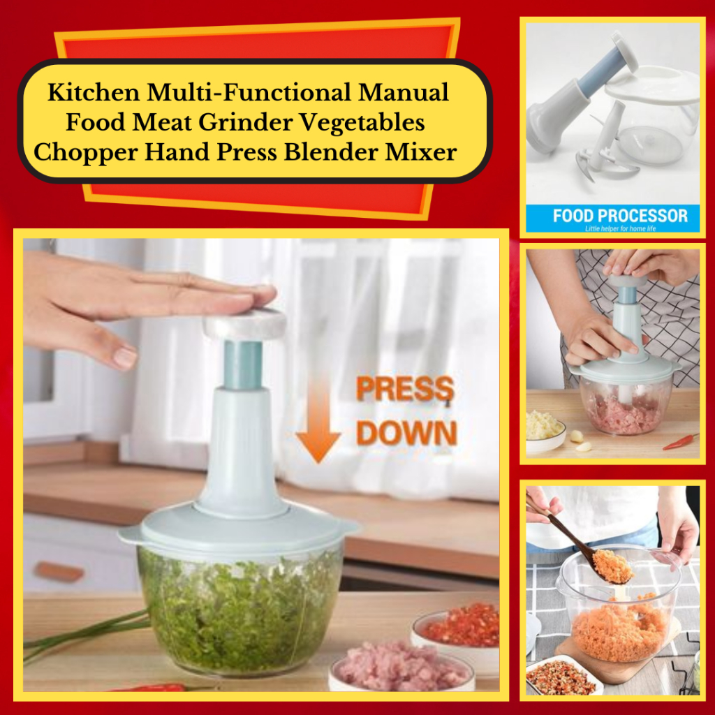 DSS Kitchen Multi-Functional Manual Food Meat Grinder Vegetables ...