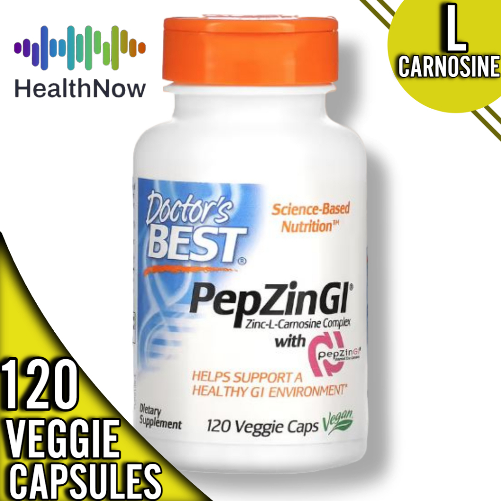 Doctors Best PepZin GI Zinc L Carnosine Complex Ulcer 120 Veggie Caps ...