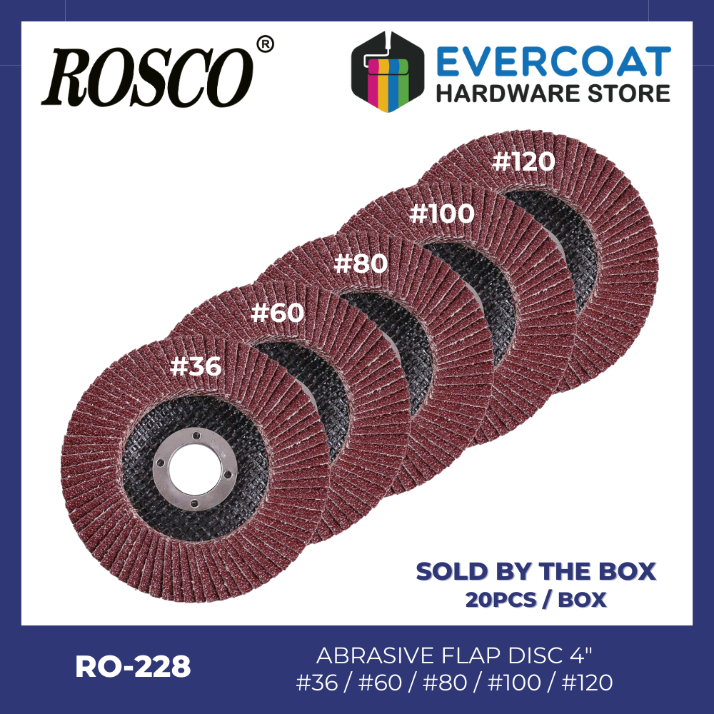 RO-228 Rosco Abrasive Flap Disc (Box of 20) 36 60 80 100 120 | Shopee ...