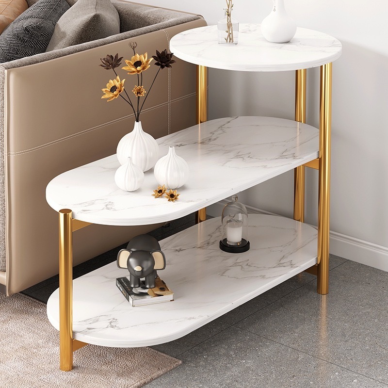 (80*40*56cm) Double layer coffee table center table living room modern ...