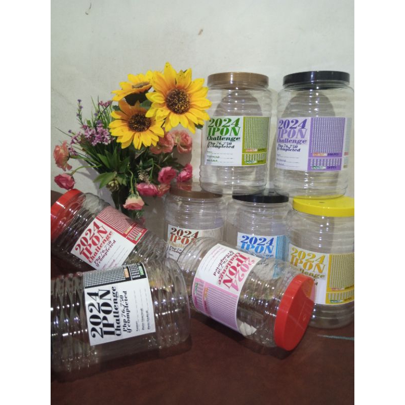 2024 TRANSPARENT PLASTIC JAR ALKANSYA IPON CHALLENGE/PHP99 ONLY ...