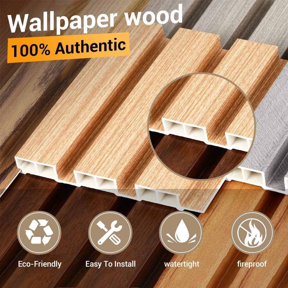 Waterproof Wall Grille PVC Panel Board 3D Home Living Room Wall Panel ...