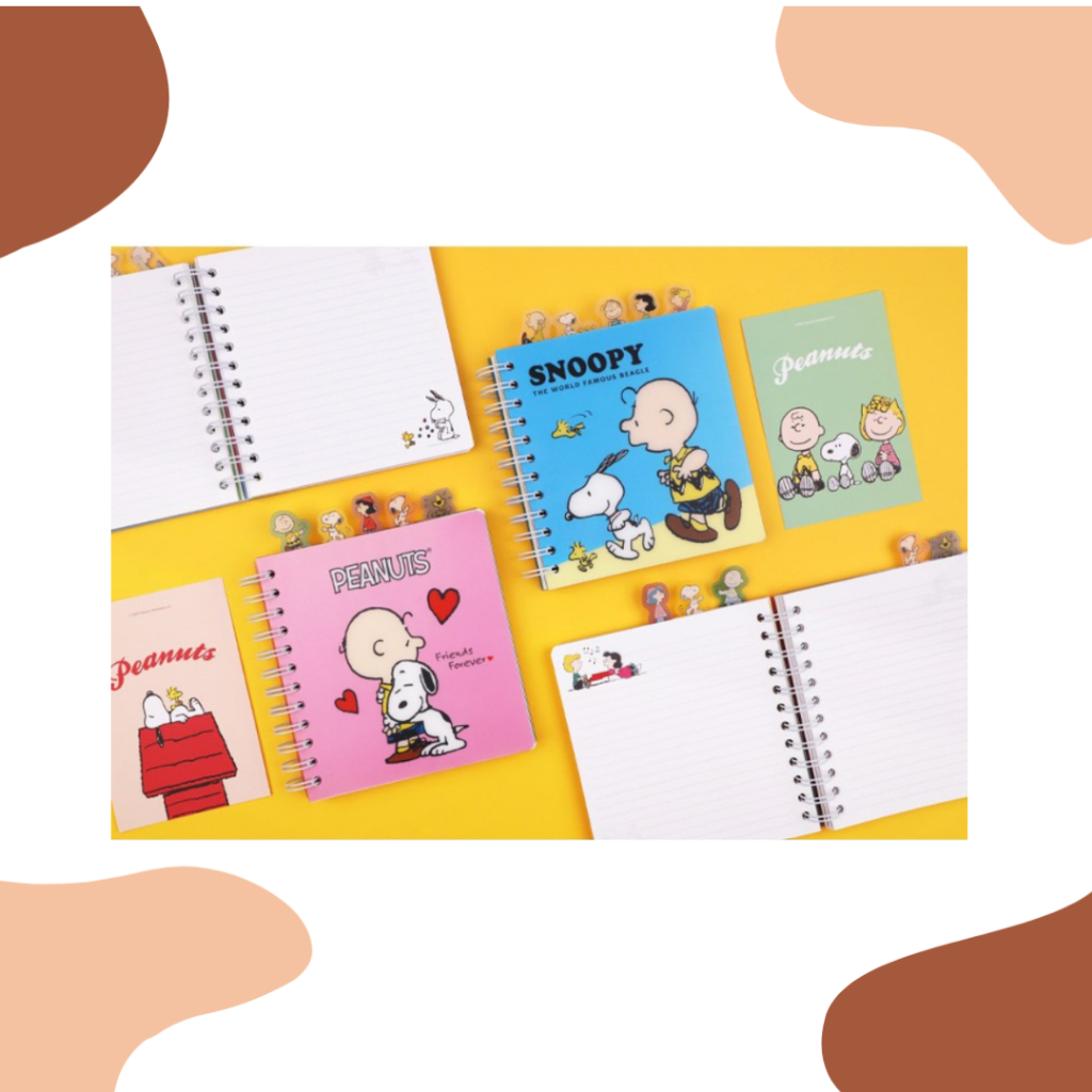 DAISO KOREA - Peanuts Snoopy Index Spring note | Shopee Malaysia