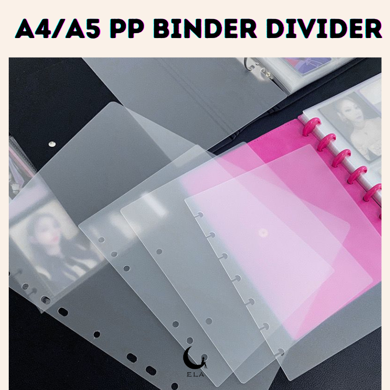 A4/A5 PP Binder Divider (1 PIECE) | Shopee Malaysia