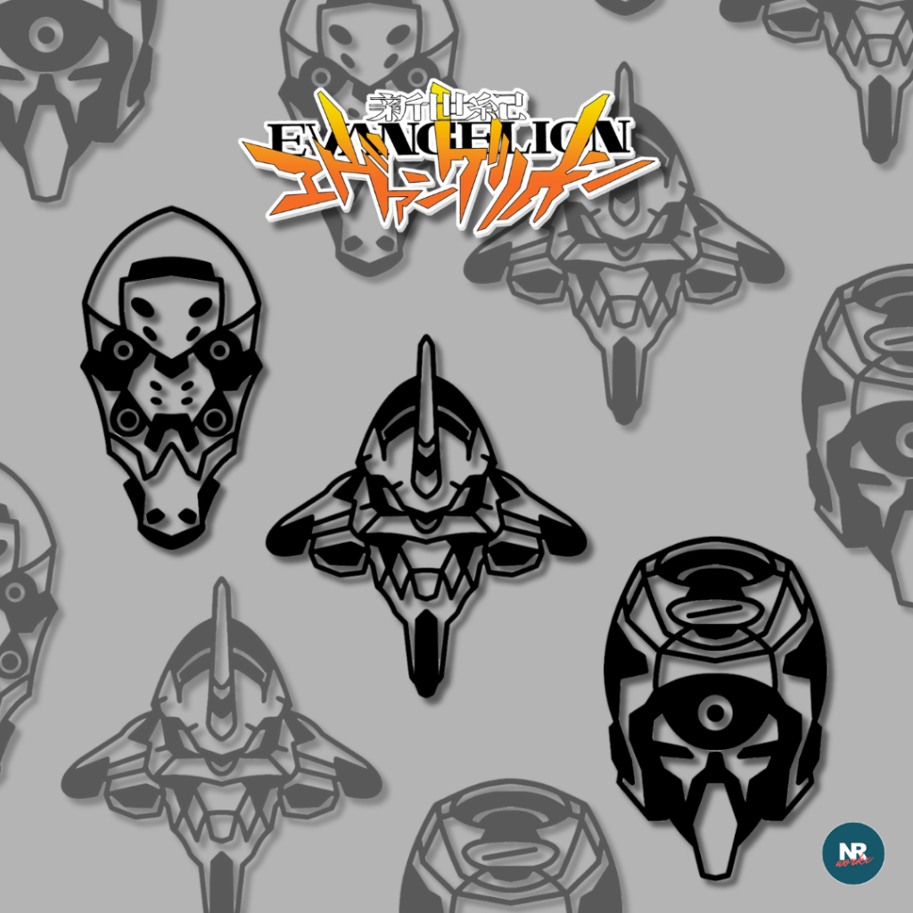 Evangelion Eva Units Vinyl Decal Anime Sticker | Shopee Malaysia