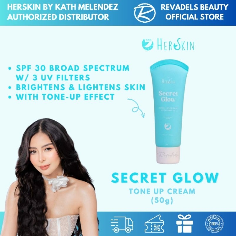 Her Skin Secret Glow Tone Up Cream with SPF30 (50G) Tinted Sunscreen ...