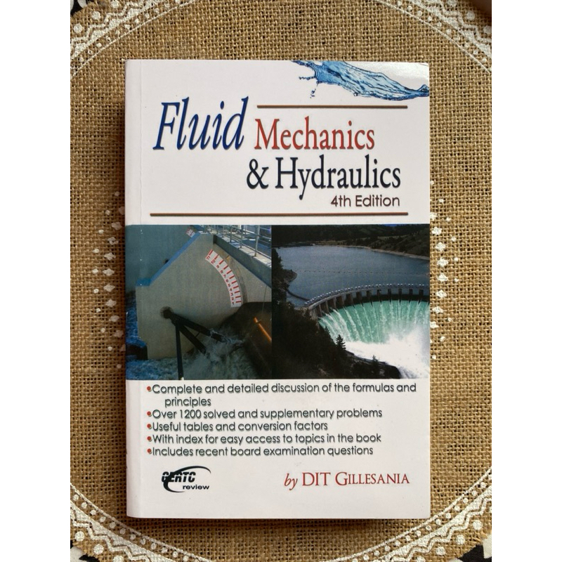 Fluid Mechanics and Hydraulics 4th Edition by DIT GILLESANIA | Shopee Malaysia