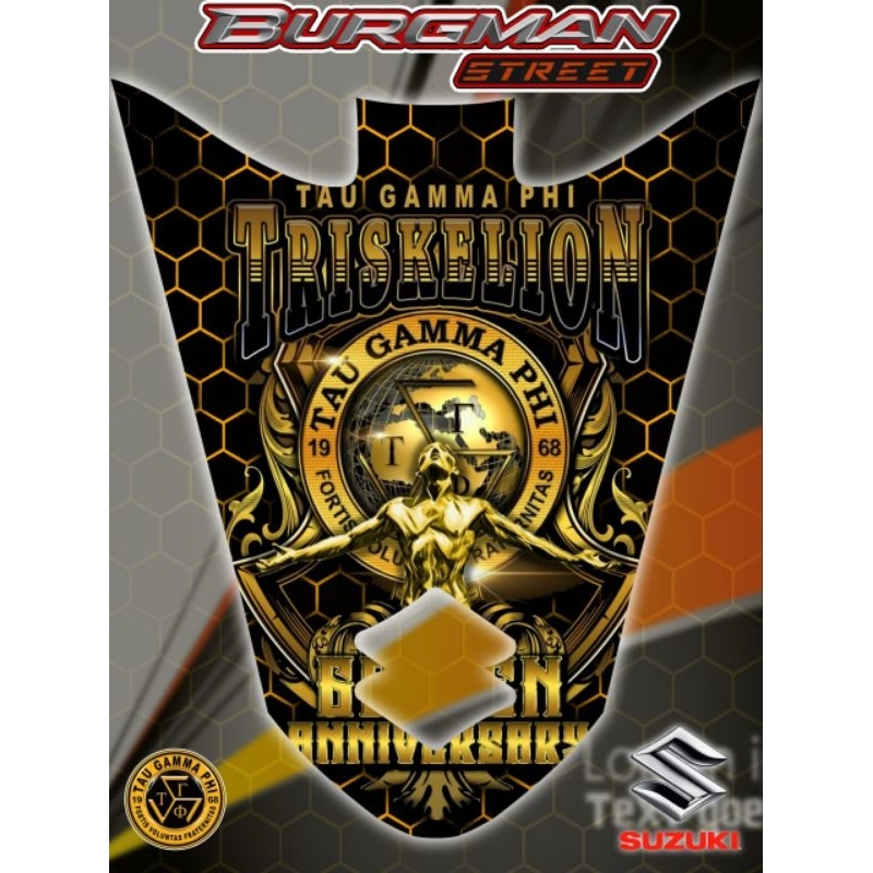 Triskelion front sticker for Suzuki Burgman Street 125 and EX | Shopee ...