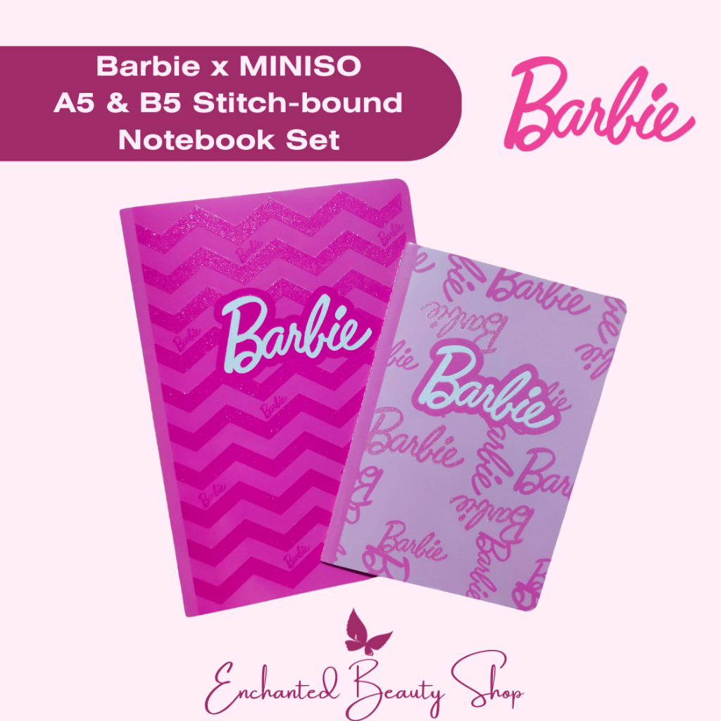Barbie x MINISO A5 & B5 Stitch-bound Notebook Set | Shopee Malaysia