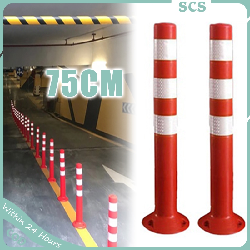 Traffic Delineator Posts Safety Cones,with Reflective Bands and Screws ...