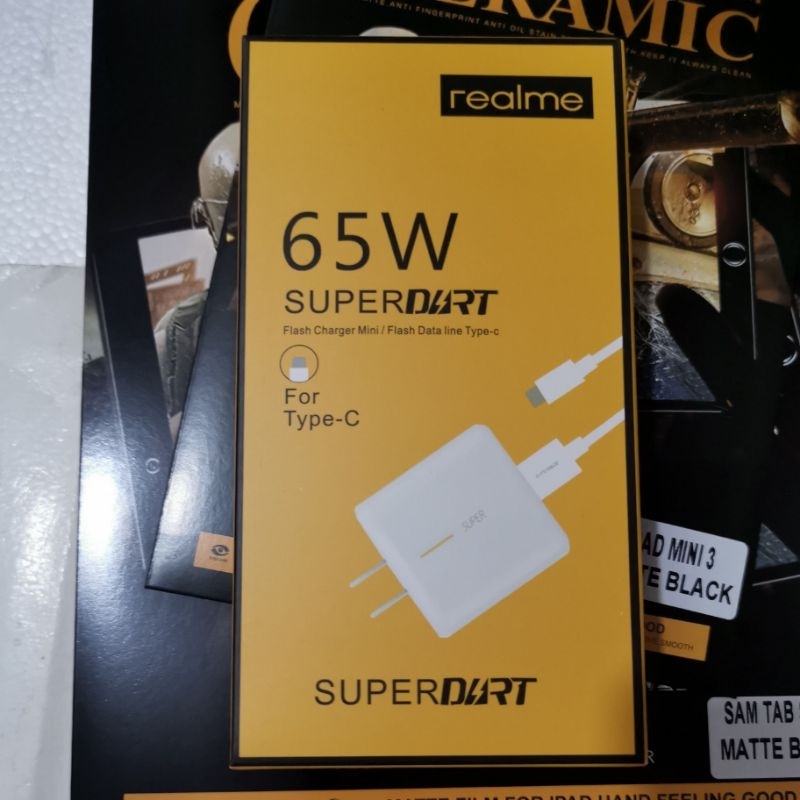 65W RealMe Charger Super Dart Type C(X50 PRO),33W(Type C),80W(Type C ...