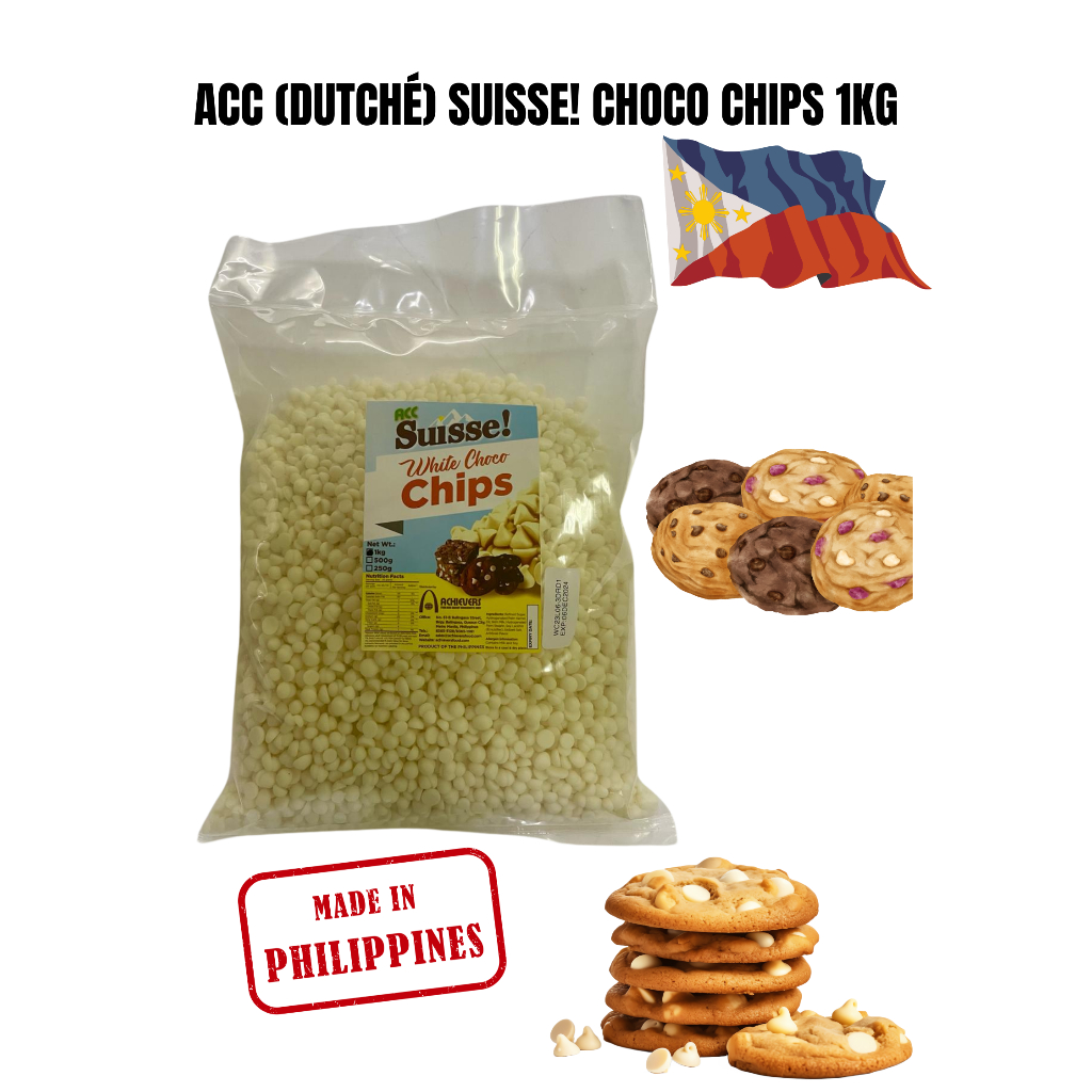 1kg White Chocolate Chips Achievers Baking Choco Chips Premium Grade ...