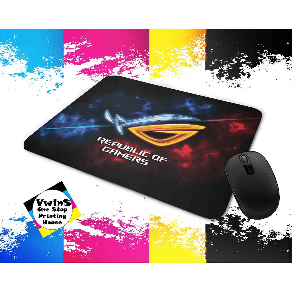 ROG Mouse pad! Customized ROG Mousepad! Asus Republic of Gaming Mouse ...