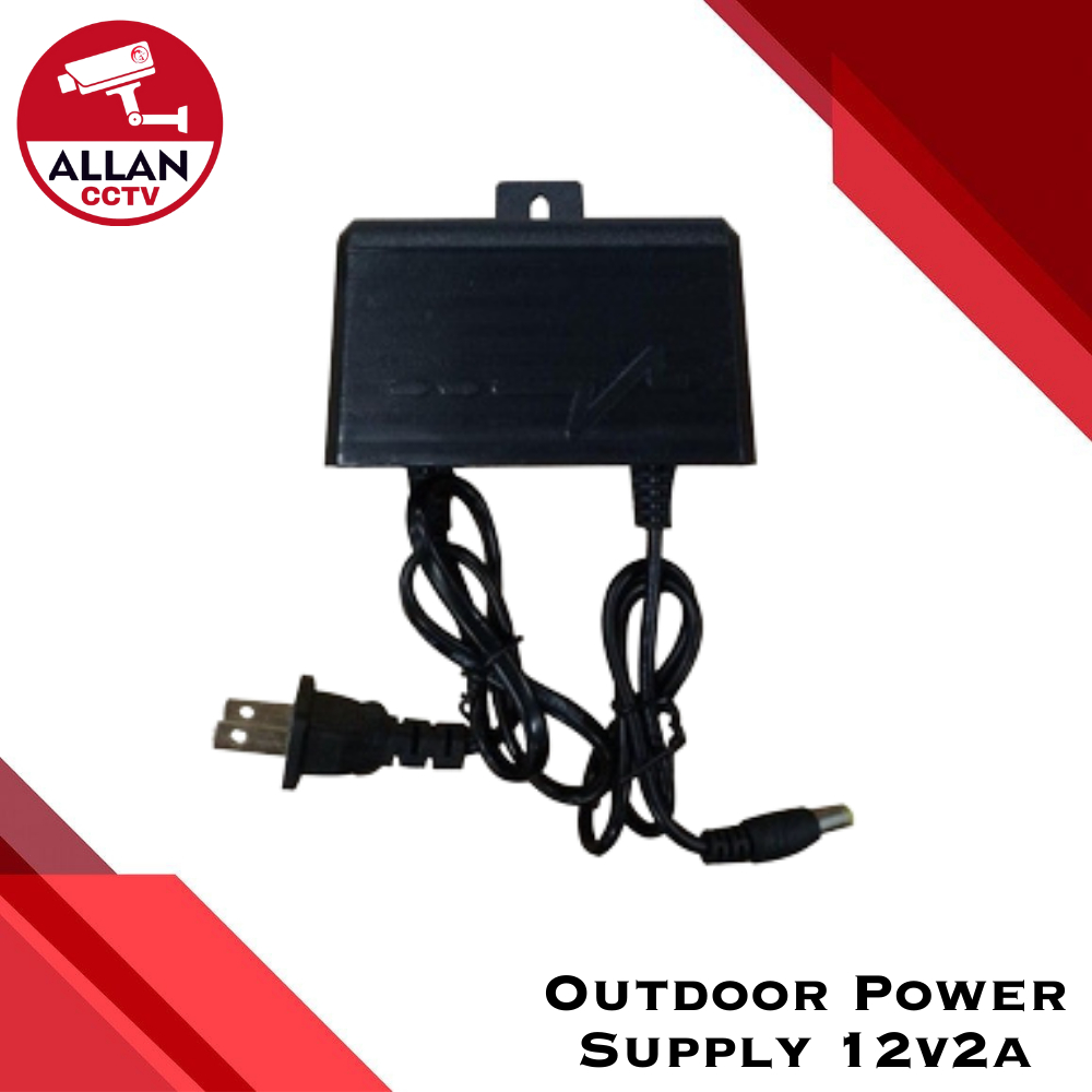 Allan CCTV Waterproof Outdoor 12V 2A DC Power Supply Adapter 12V2A CCTV LED | Shopee Malaysia