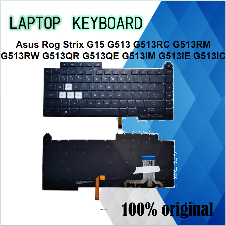 US Keyboard for Asus Rog Strix G15 G513 G513RC G513RM G513RW G513QR ...