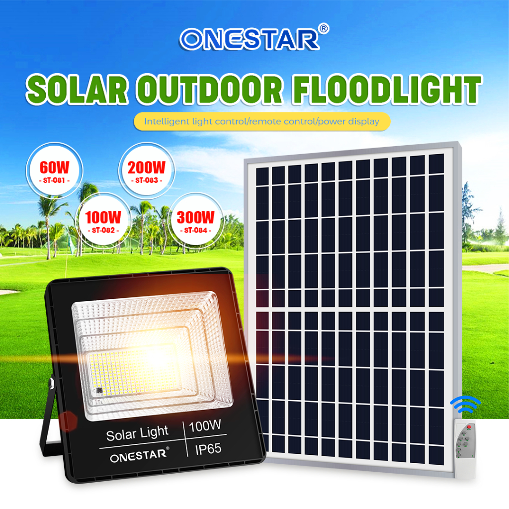 Solar Flood Light Street light Outdoor Waterproof Flood Light Automatic ...