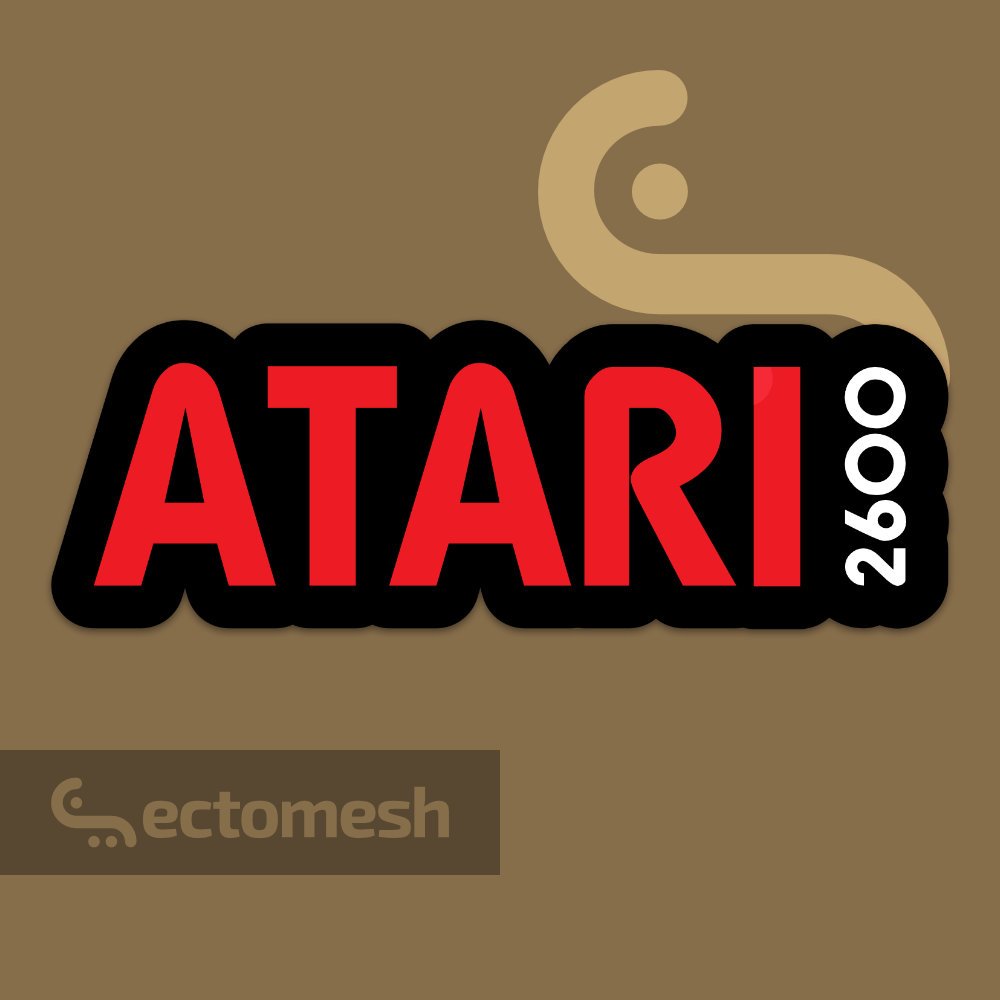 Atari 2600 Logo - Vinyl Waterproof Sticker | Shopee Malaysia
