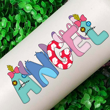 Personalized Lilo & Stitch Waterproof Vinyl Name Sticker for tumbler ...