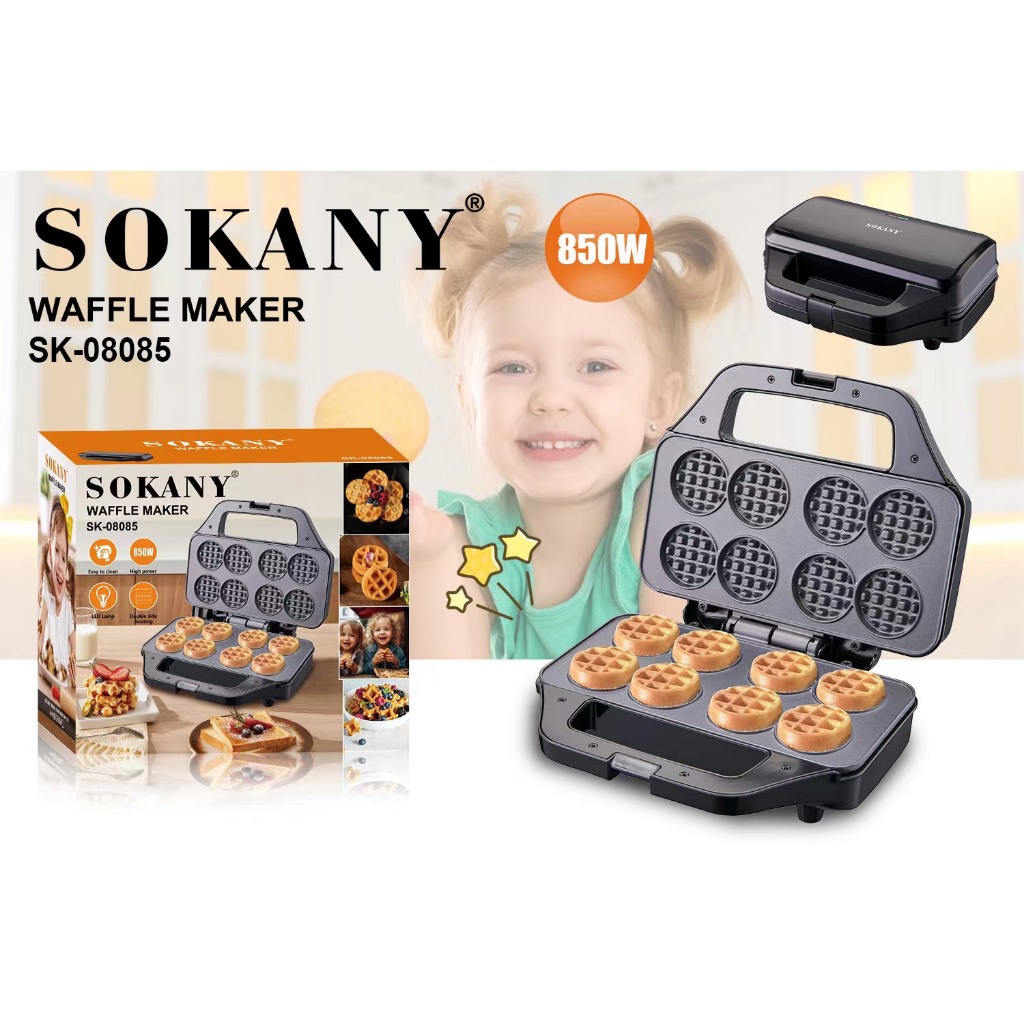 【SOKANY】 NEW 8 hole mini Waffle Maker Machine non-stick Children's ...
