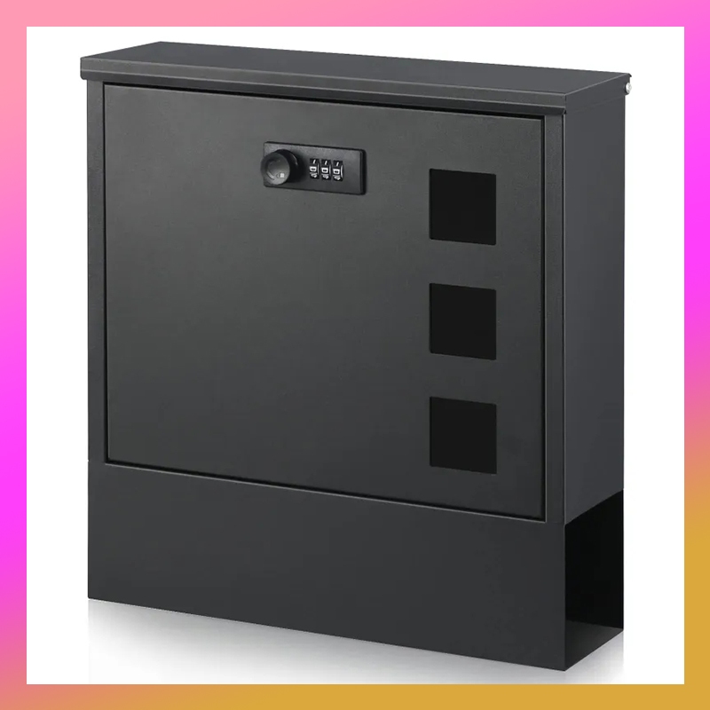 Letter Mailbox Post Box with Waterproof and Lockable Box with Type ...