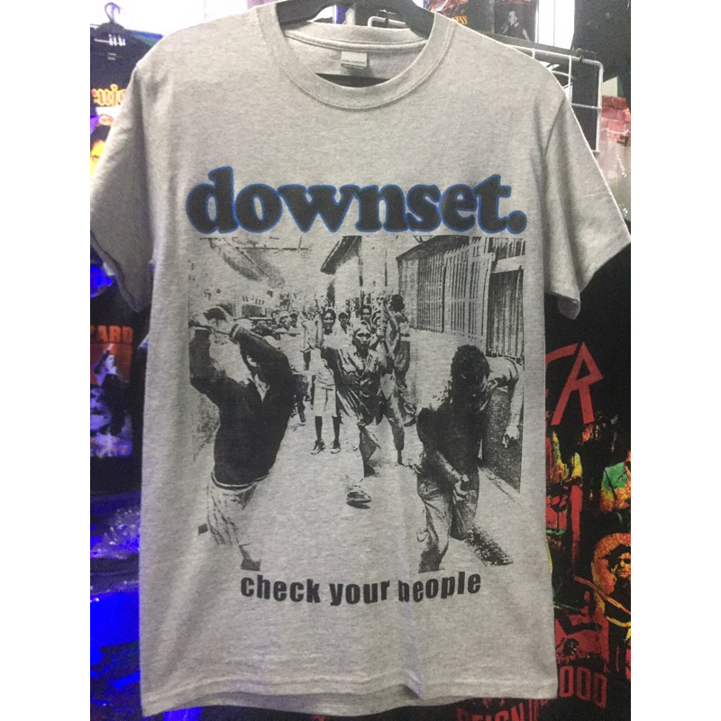 DOWNSET "check your people" (bandshirt) | Shopee Malaysia