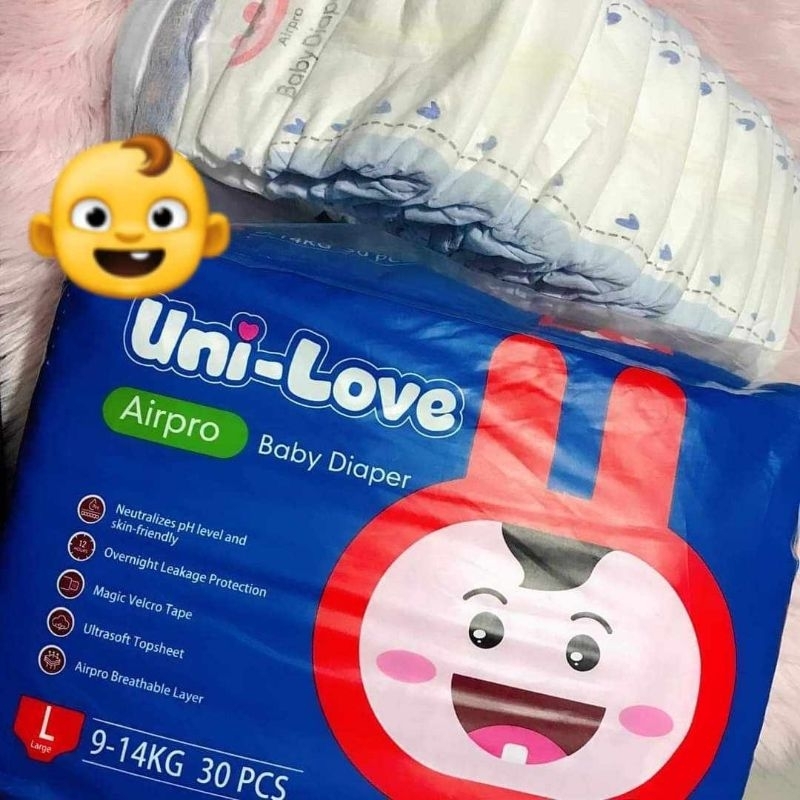 UNILOVE AIRPRO LARGE DIAPER 30PCS | Shopee Malaysia