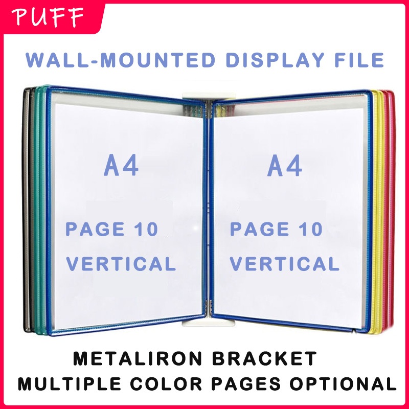 Wall-Mounted File Rack A4 Standard Homework Guide Book Display Folder ...