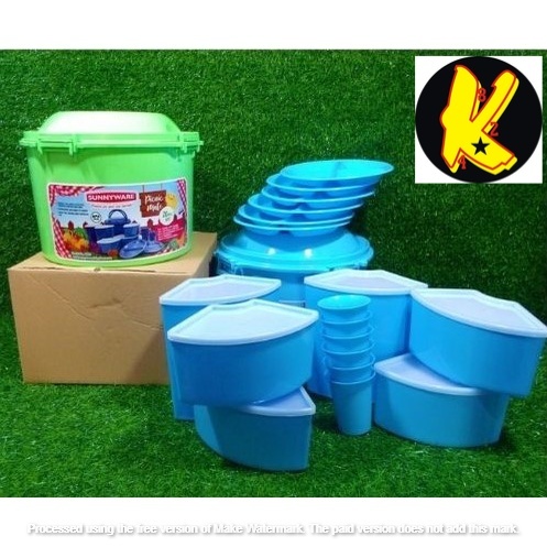 9822 Sunnyware Picnic Set with box(Green/Blue/Mocha) (choose color ...