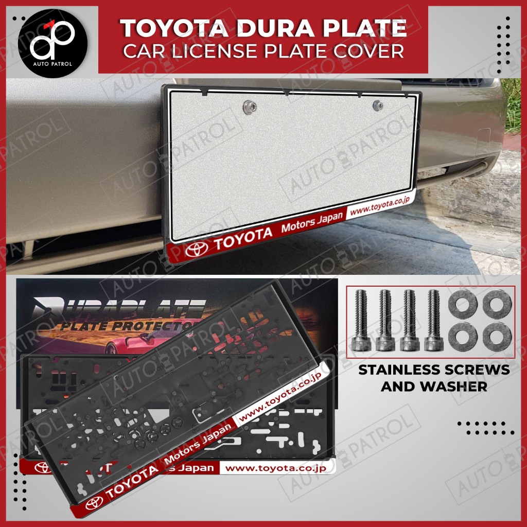 Toyota Duraplate Car License Plate Cover | Shopee Malaysia