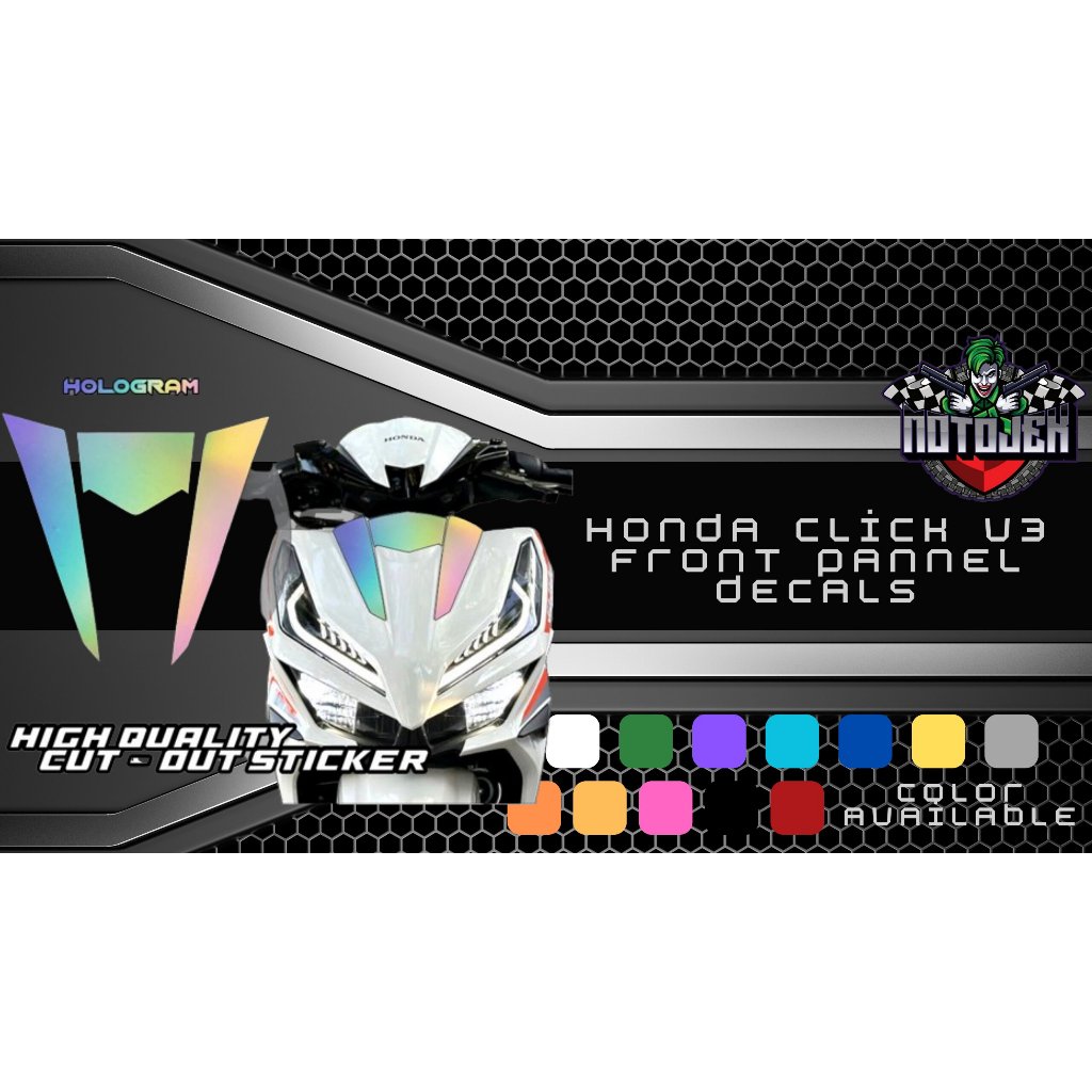 honda click v3 front pannel sticker decals | Shopee Malaysia