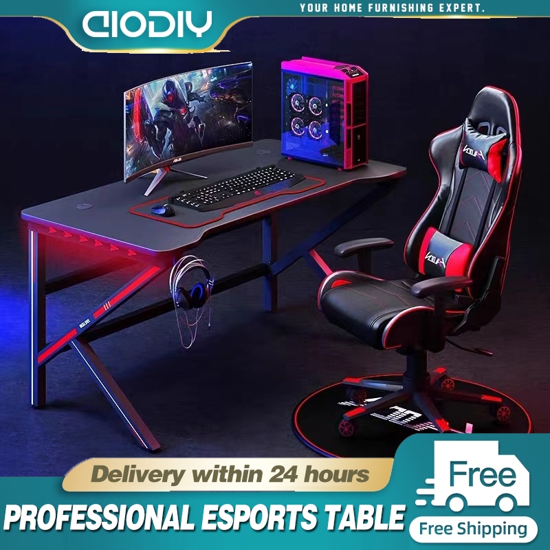 140cm Computer Desk Desktop 120cm Modern Game desk 100cm Home Office Computer Desk PC Gaming ...