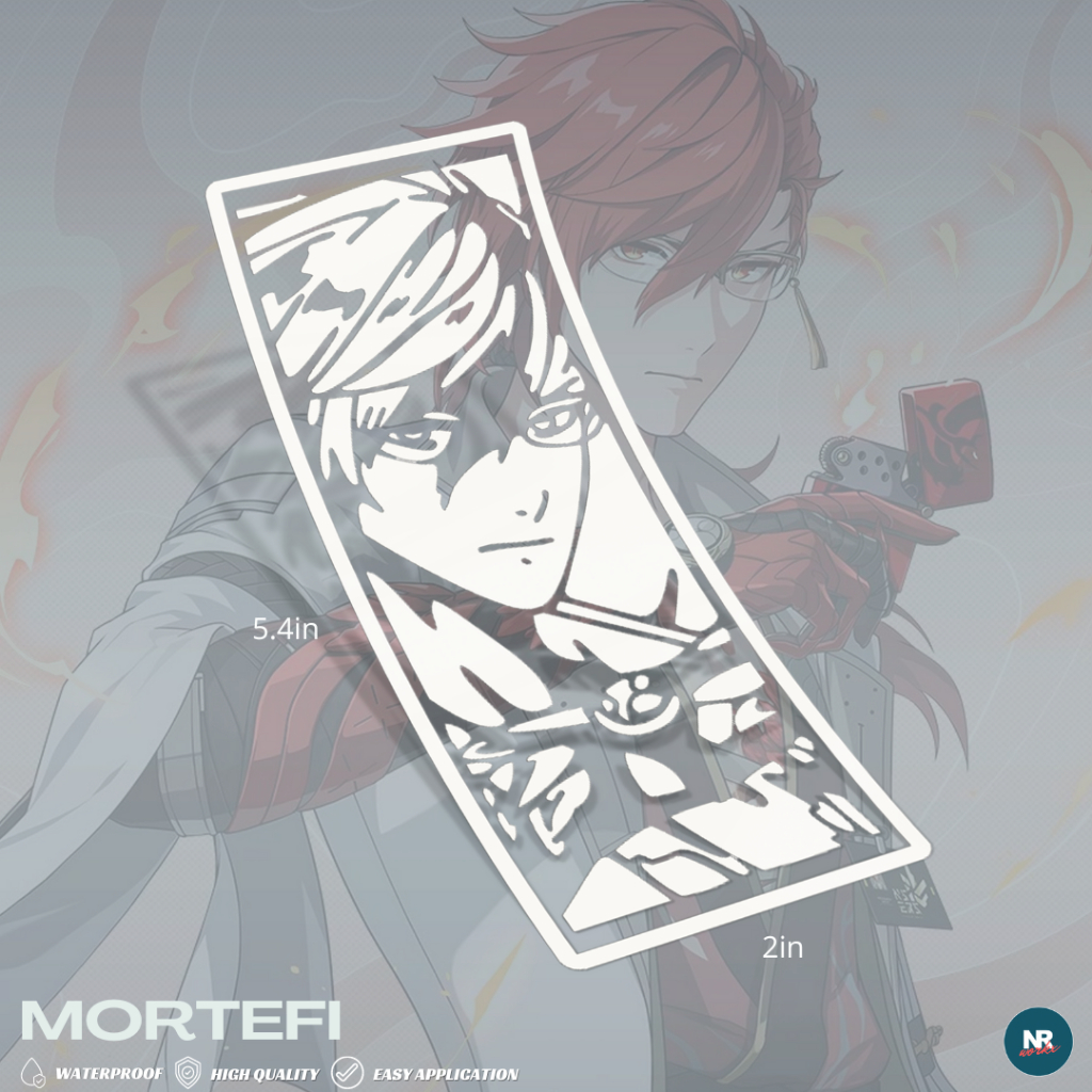 Mortefi Wuthering Waves Wuwa Vinyl Decal Gaming Anime Husbando Sticker ...