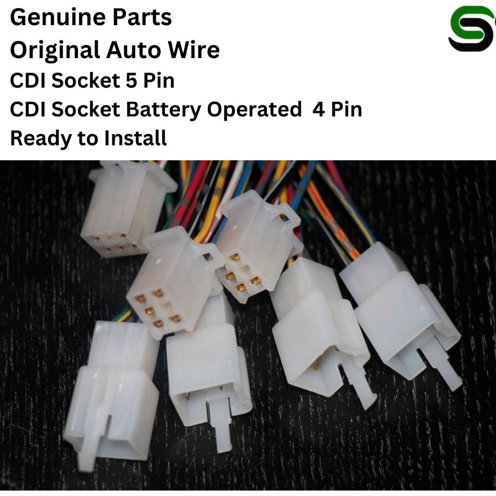 Motorcycle 4 Pin Socket CDI with Japan Auto Wire harness wire terminal ...