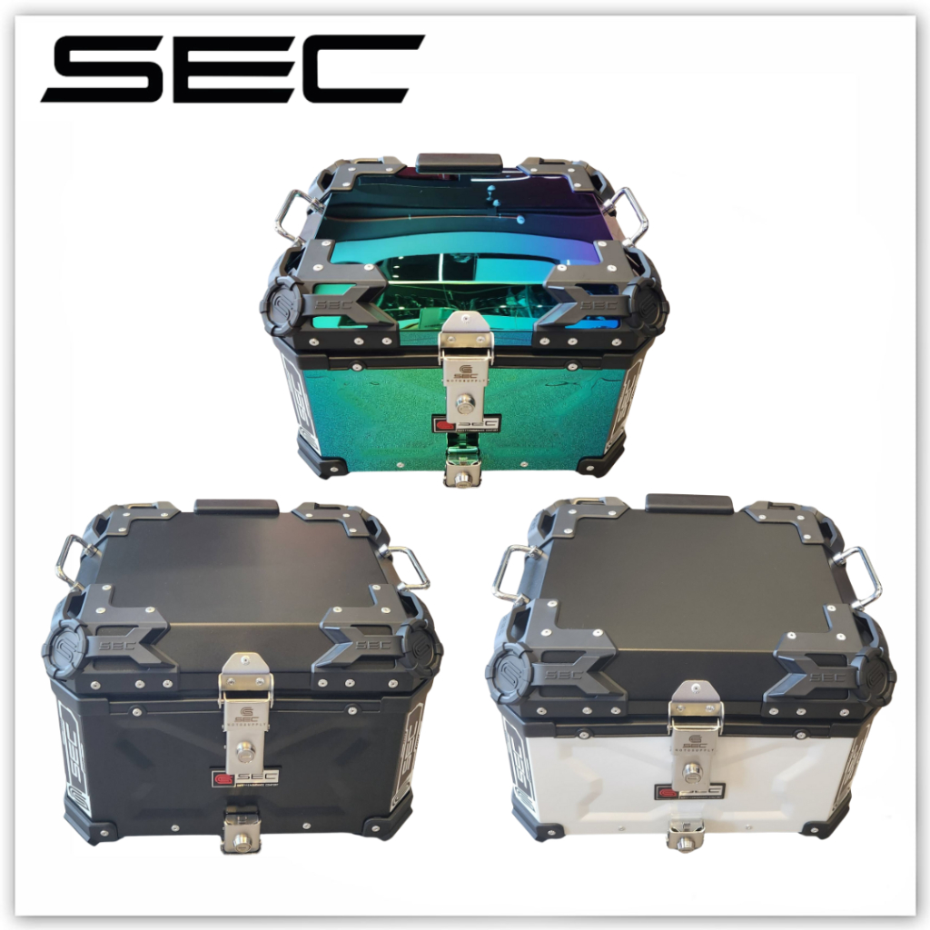 Sec Topbox 45 Liters Top Box for Motorcycle Alloy Box - Allround X CJ ...