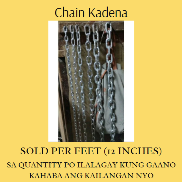 Chain Kadena Industrial Chain sold per Feet | Shopee Malaysia