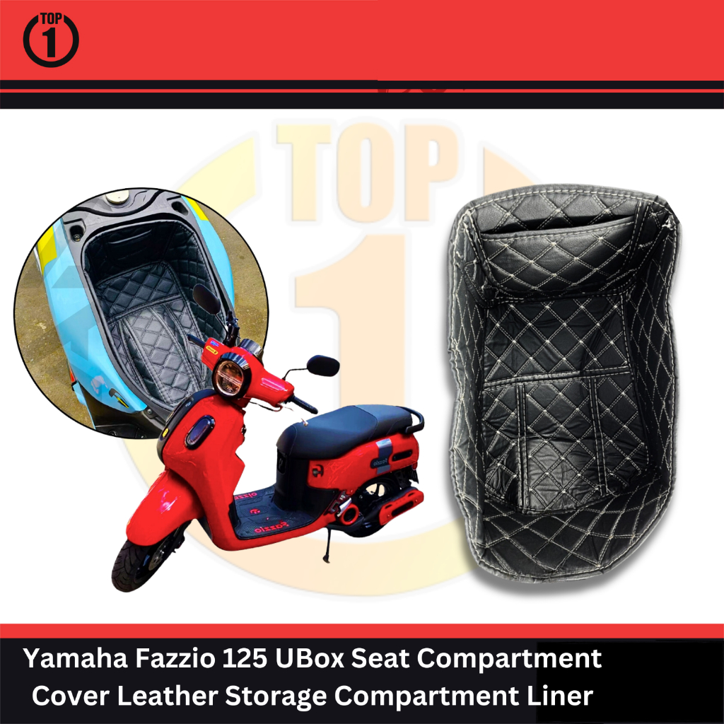 Top1 Racing Yamaha Fazzio 125 UBox Seat Compartment Cover Leather ...